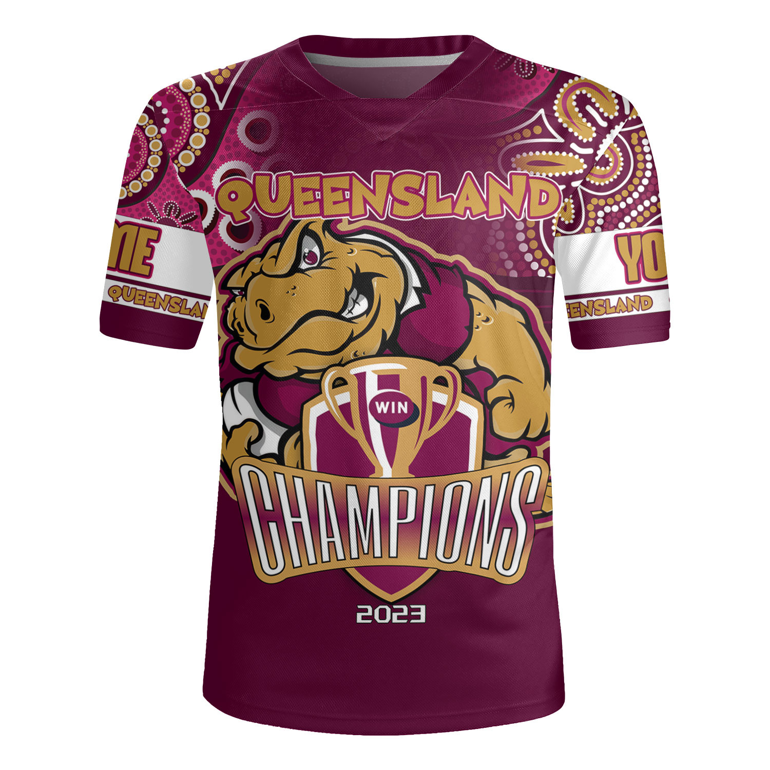Queensland Rugby Jersey - Custom Talent Win Games But Teamwork And ...