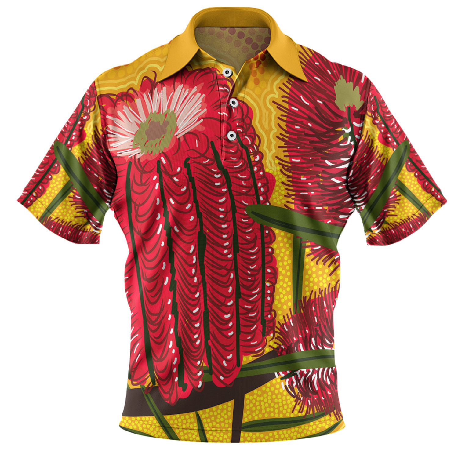 Australia Aboriginal Polo Shirt - Aboriginal Dot Art Of Australian ...
