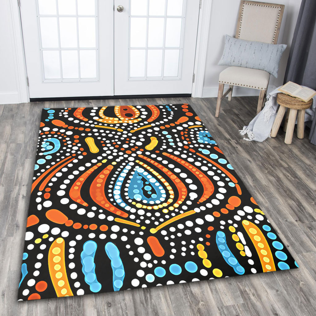 Australia Aboriginal Area Rug - Traditional Australian Aboriginal ...