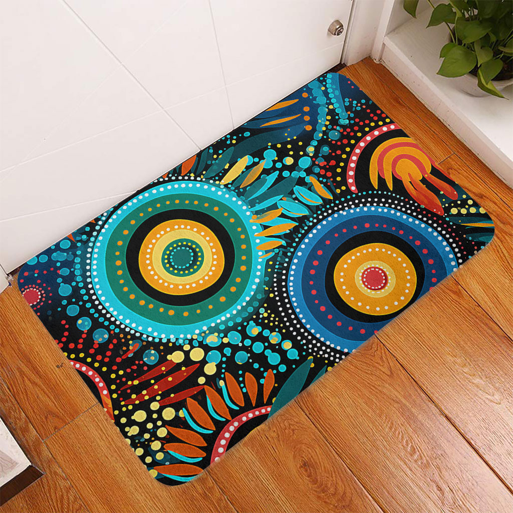 Australia Aboriginal Doormat - Traditional Australian Aboriginal Native ...