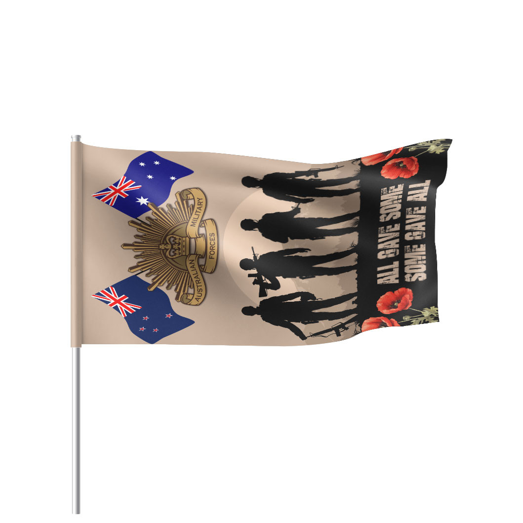 Australia Anzac Flag - Anzac Day All Gave Some Some Gave All