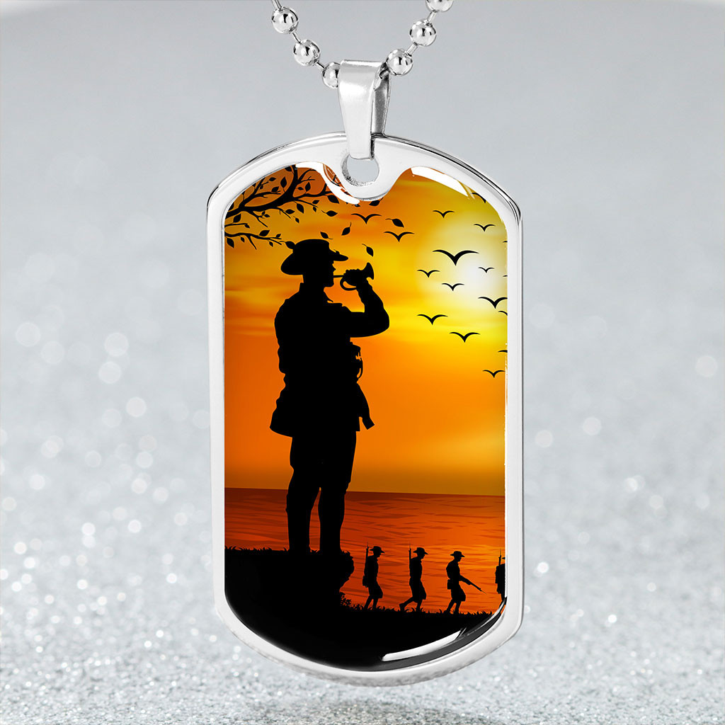 Australia Anzac Day Dog Tag Lest We Forget Anzac Day Horse Brigade