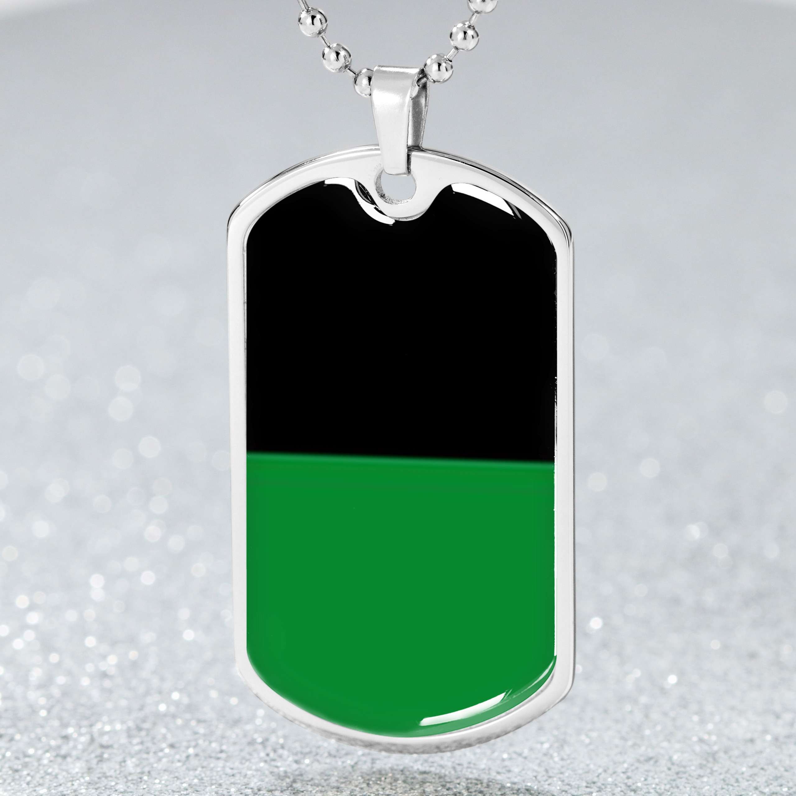 Custom Australia Dog Tag Black And Green