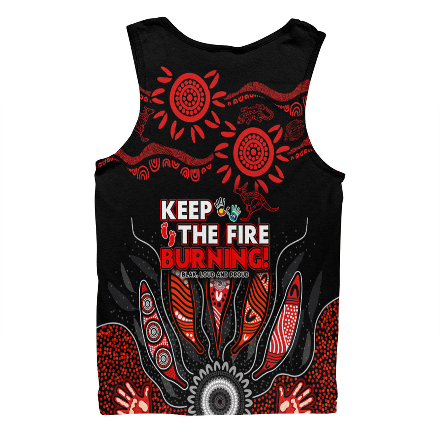 Australia Men Singlet Naidoc Week 2024 Indigenous Keep The Fire Burning ...