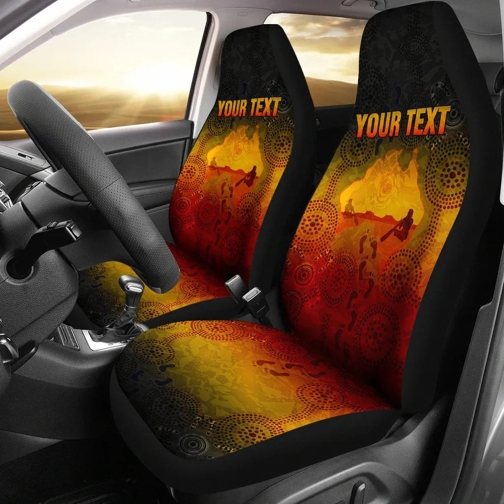 [Custom] Australia Aboriginal Car Seat Covers - Australian Map with ...