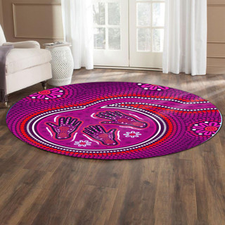 Australia Aboriginal Round Rug - Indigenous Dot aboriginal art with ...