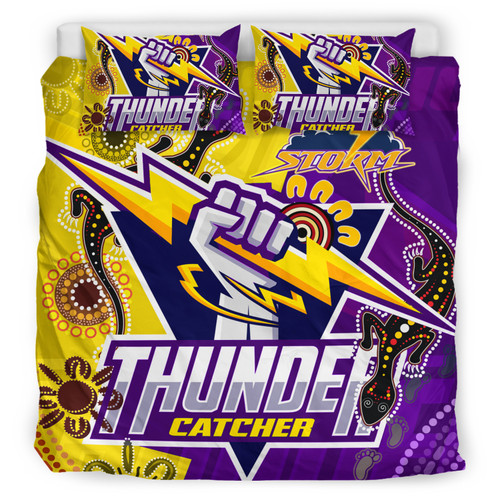 Melbourne Storm Custom Polo Shirt - Indigenous Melbourne Storm Thunder ...