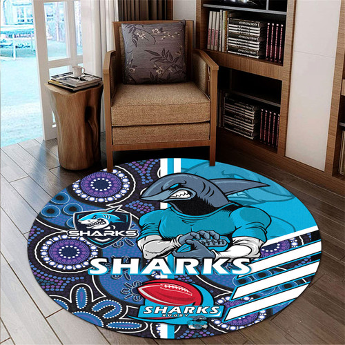 Rabbitohs Rugby Round Rug - Aboriginal South Sydney Rabbitohs Anzac ...