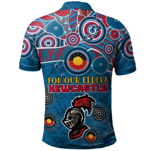 Newcastle Knights Naidoc Polo Shirt Custom Newcastle Knights Naidoc