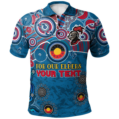 Newcastle Knights Naidoc Polo Shirt Custom Newcastle Knights Naidoc