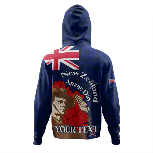 New Zealand Anzac Day Custom Snug Hoodie Flag Anzac Day Maori