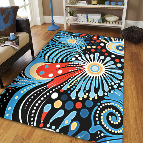Australia Aboriginal Area Rug - Traditional Australian Aboriginal ...