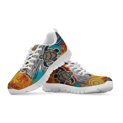 Australia Aboriginal Sneaker - Turtle Indigenous Art