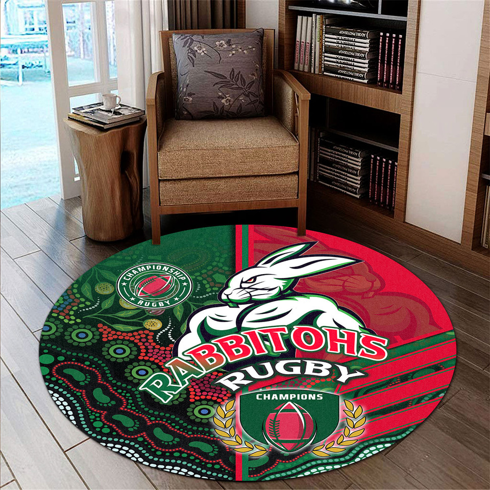 South Sydney Rabbitohs Round Rug - South Sydney Rabbitohs Ball ...