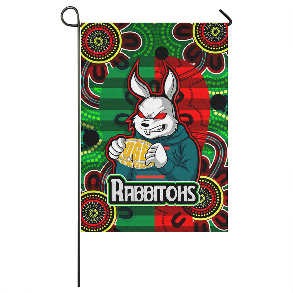 South Sydney Rabbitohs Flag - South Sydney Rabbitohs With Ball ...