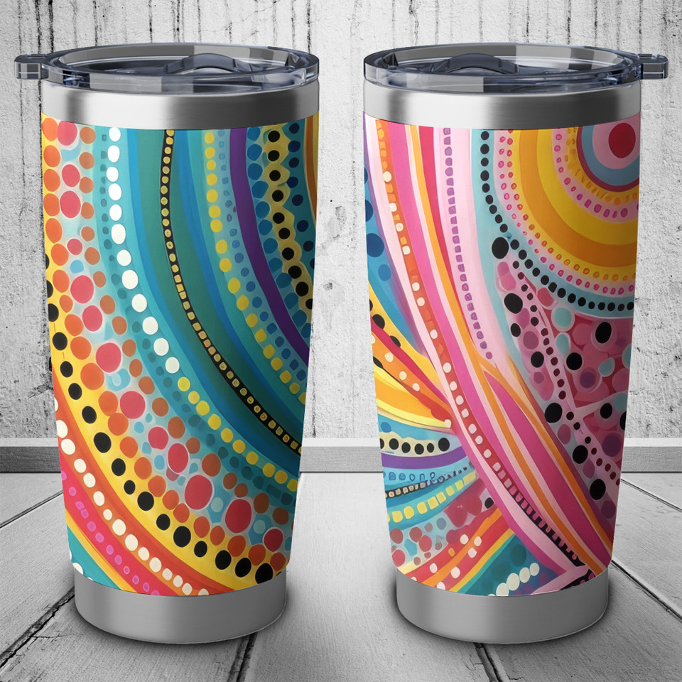 Australia Aboriginal Tumbler - Australian Indigenous Aboriginal Art ...