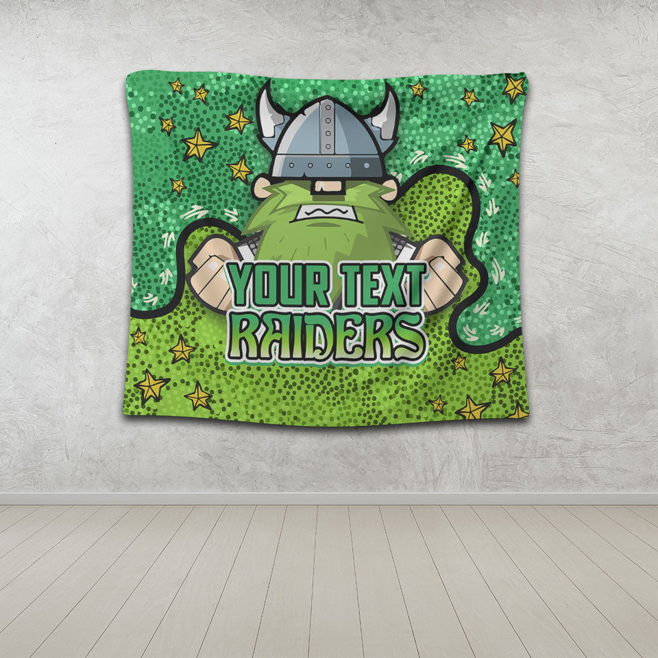 Canberra Raiders Custom Tapestry - Team With Dot And Star Patterns For ...