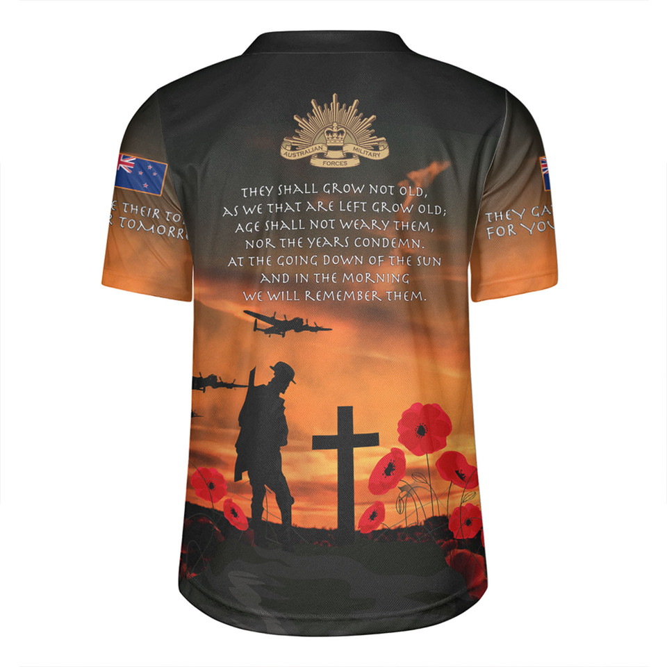 New Zealand Anzac Day Rugby Jersey - New Zealand Remember Orange Rugby ...
