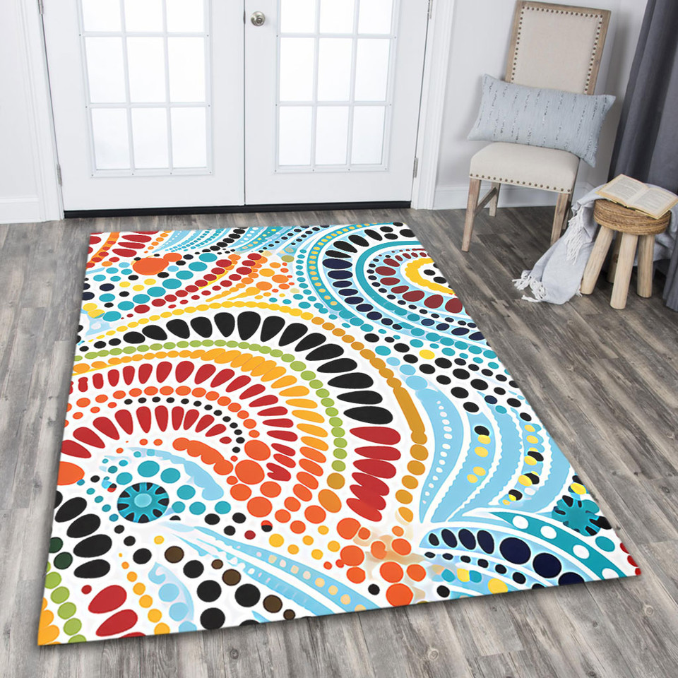 Australia Aboriginal Area Rug - Traditional Australian Aboriginal ...