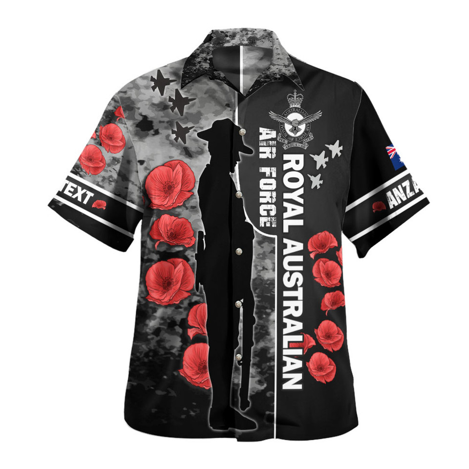 Australia Hawaiian Shirt - Custom Royal Australian Air Force Anzac Day ...