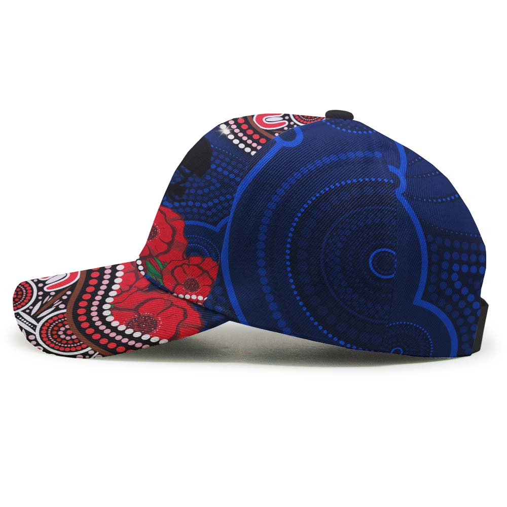 Australia Sydney Anzac Cap - Anzac Day Sydney Aboriginal Inspired Cap