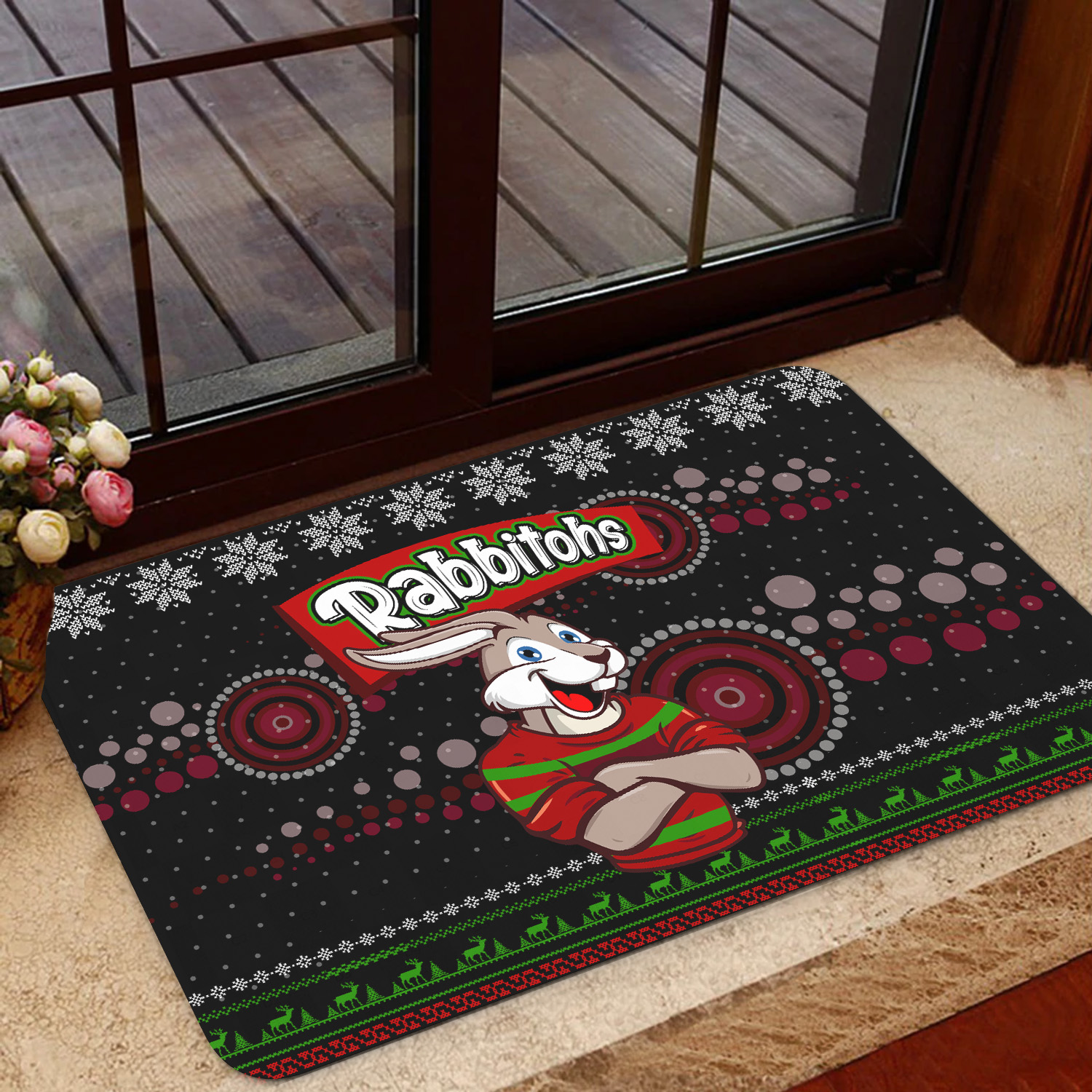 South Sydney Rabbitohs Door Mat - South Sydney Rabbitohs Aboriginal and ...