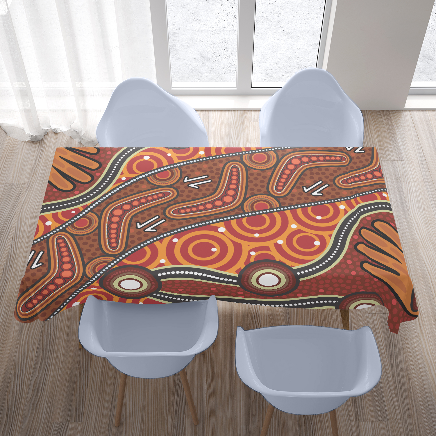 Australia Aboriginal Inspired Tablecloth - Australian Aboriginal Art ...
