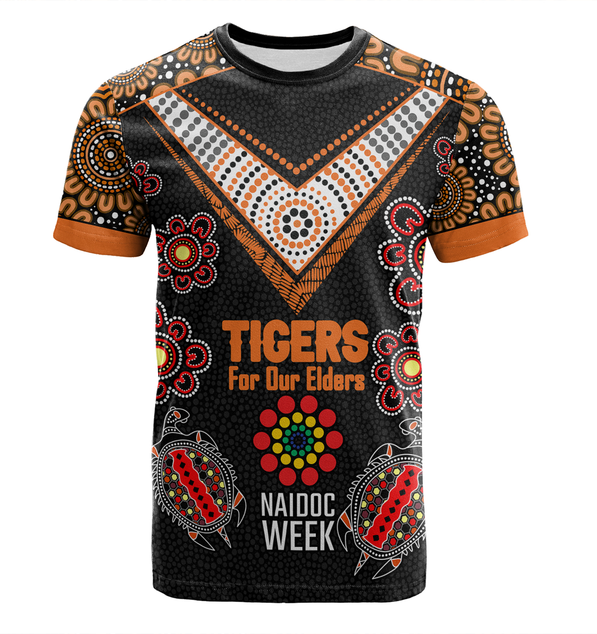 Wests Tigers Naidoc Week T-Shirt - NAIDOC WEEK 2023 Indigenous Inspired ...