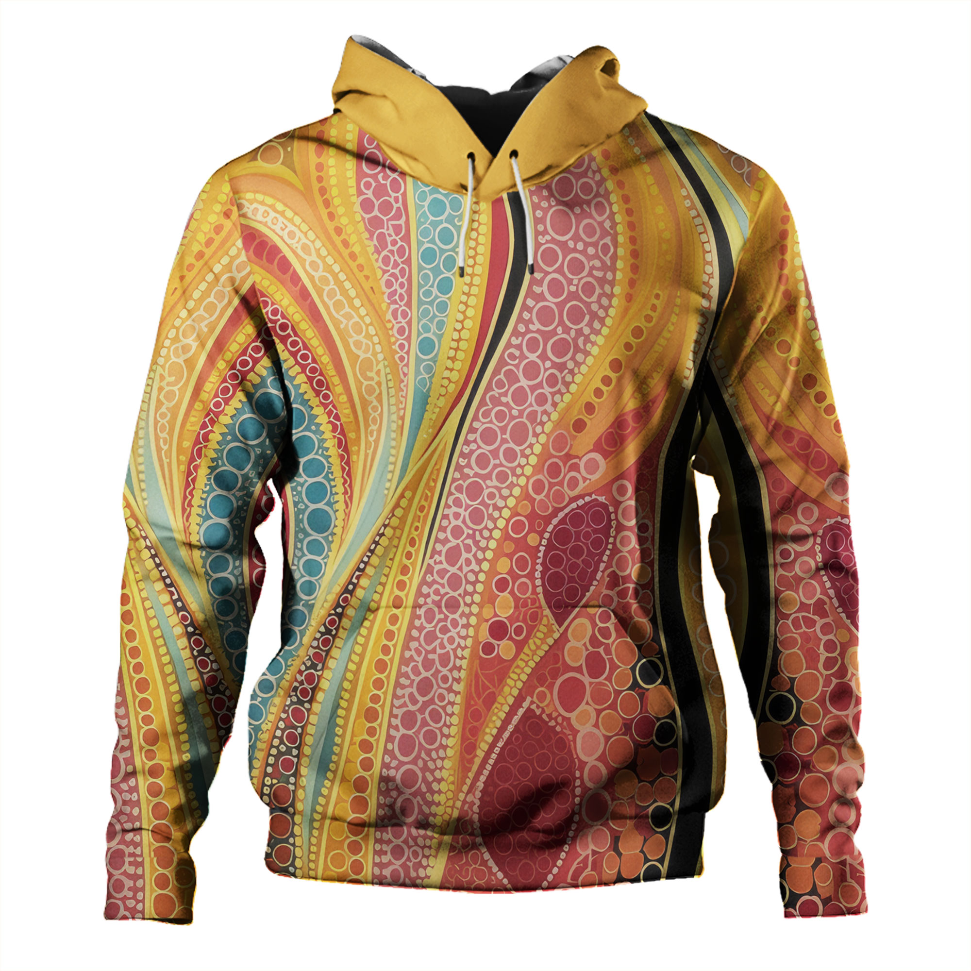 Australia Aboriginal Hoodie - Indigenous Aboriginal Art Dot Color Hoodie