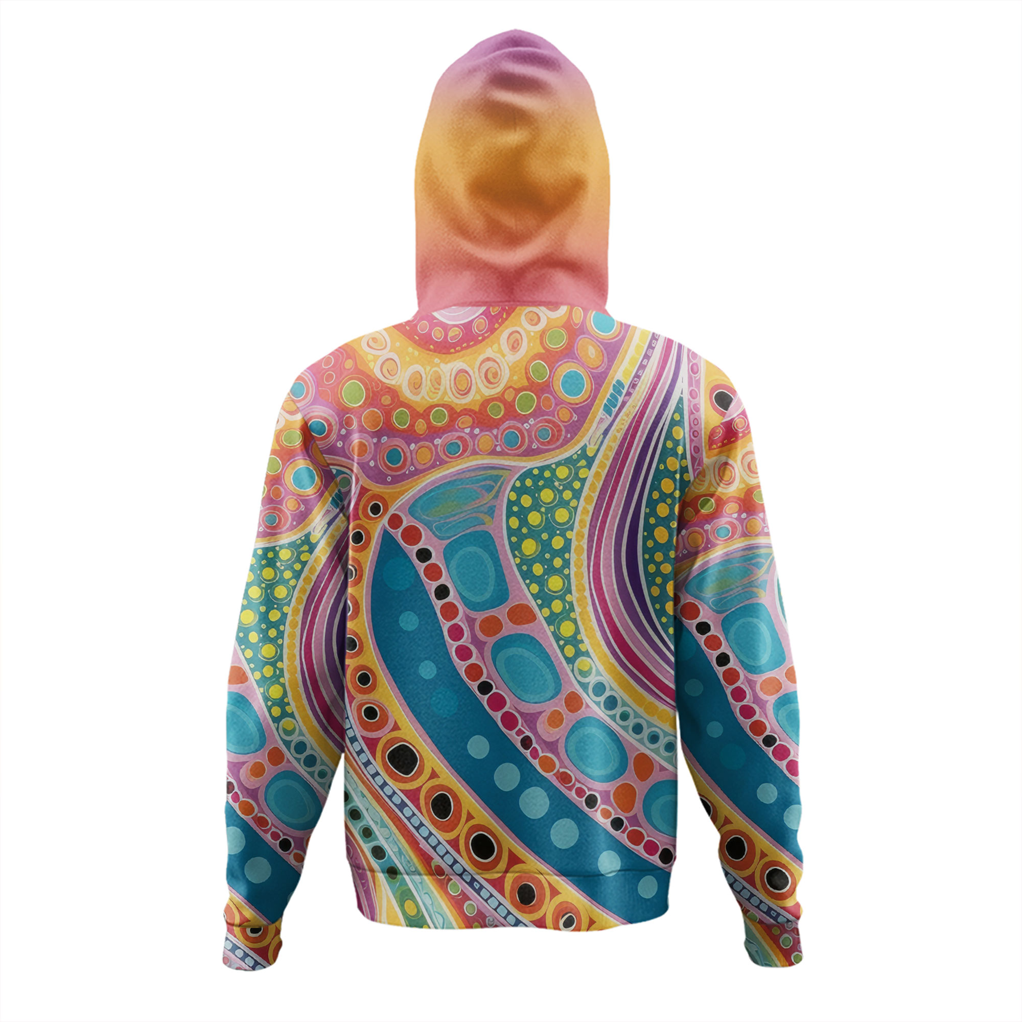 Australia Aboriginal Hoodie - Aboriginal Colourful Dots Art Inspired Hoodie