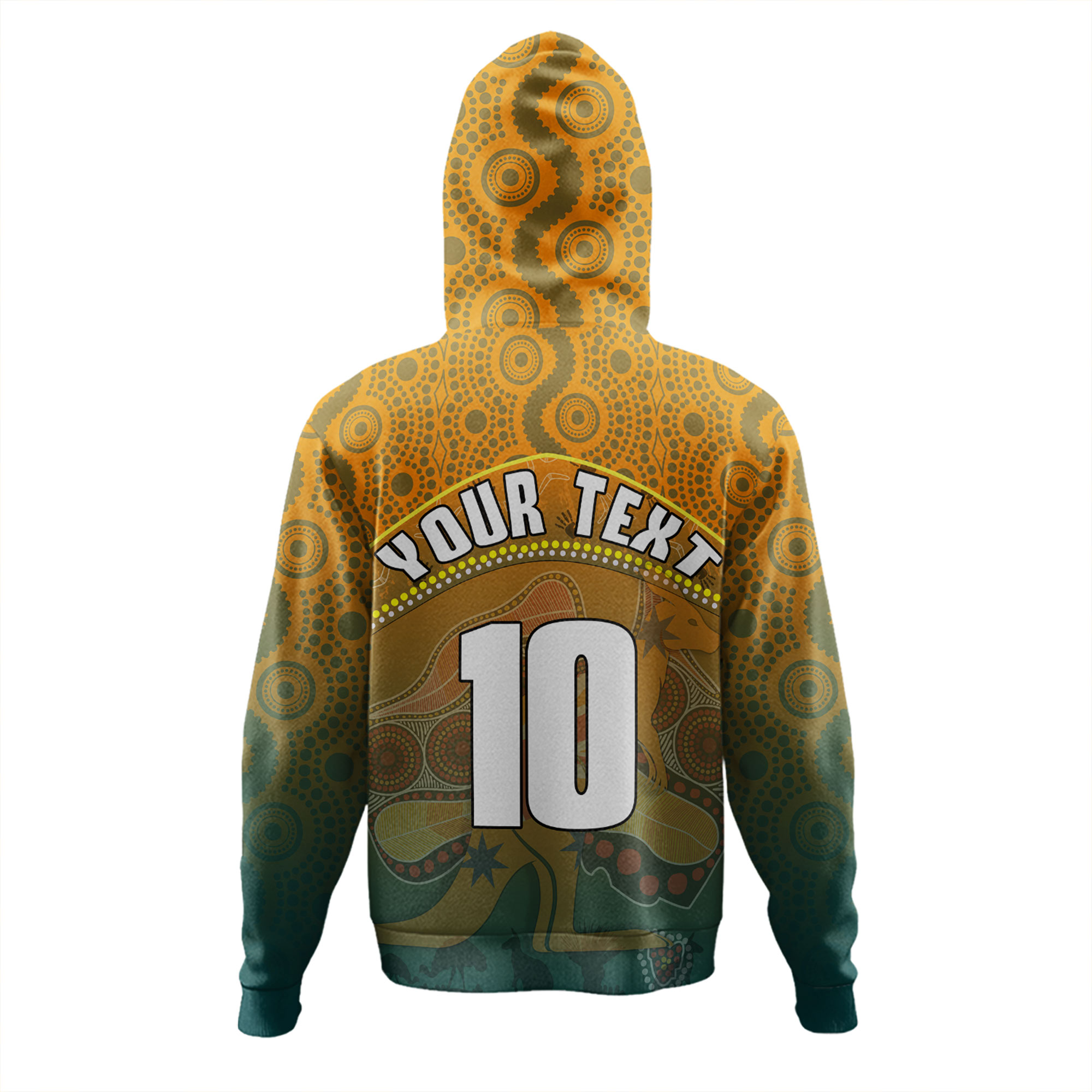 Wallabies Aboriginal Hoodie - Custom Australia Passionate Fan Born To ...