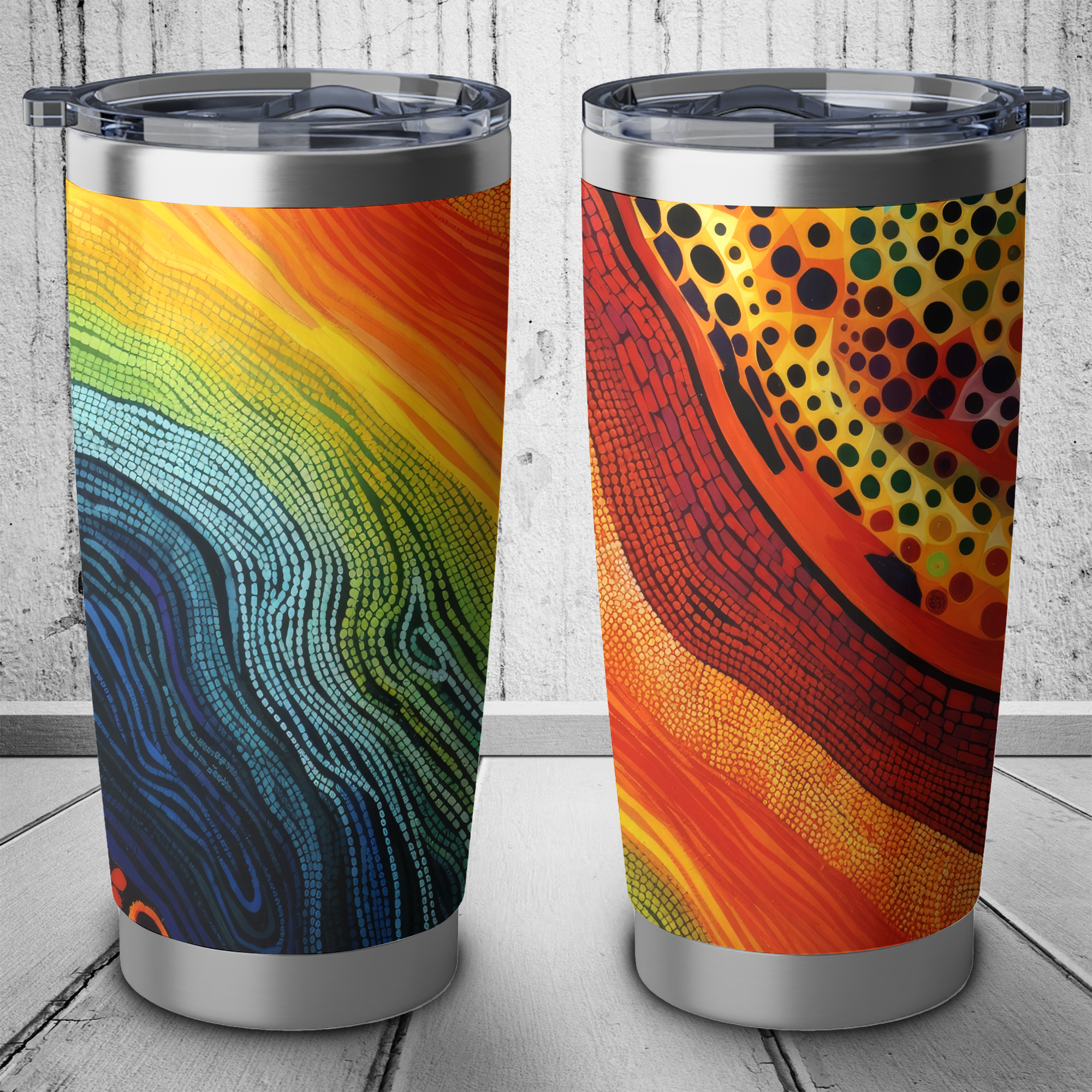 Australia Aboriginal Tumbler - Australian Indigenous Aboriginal Art And ...