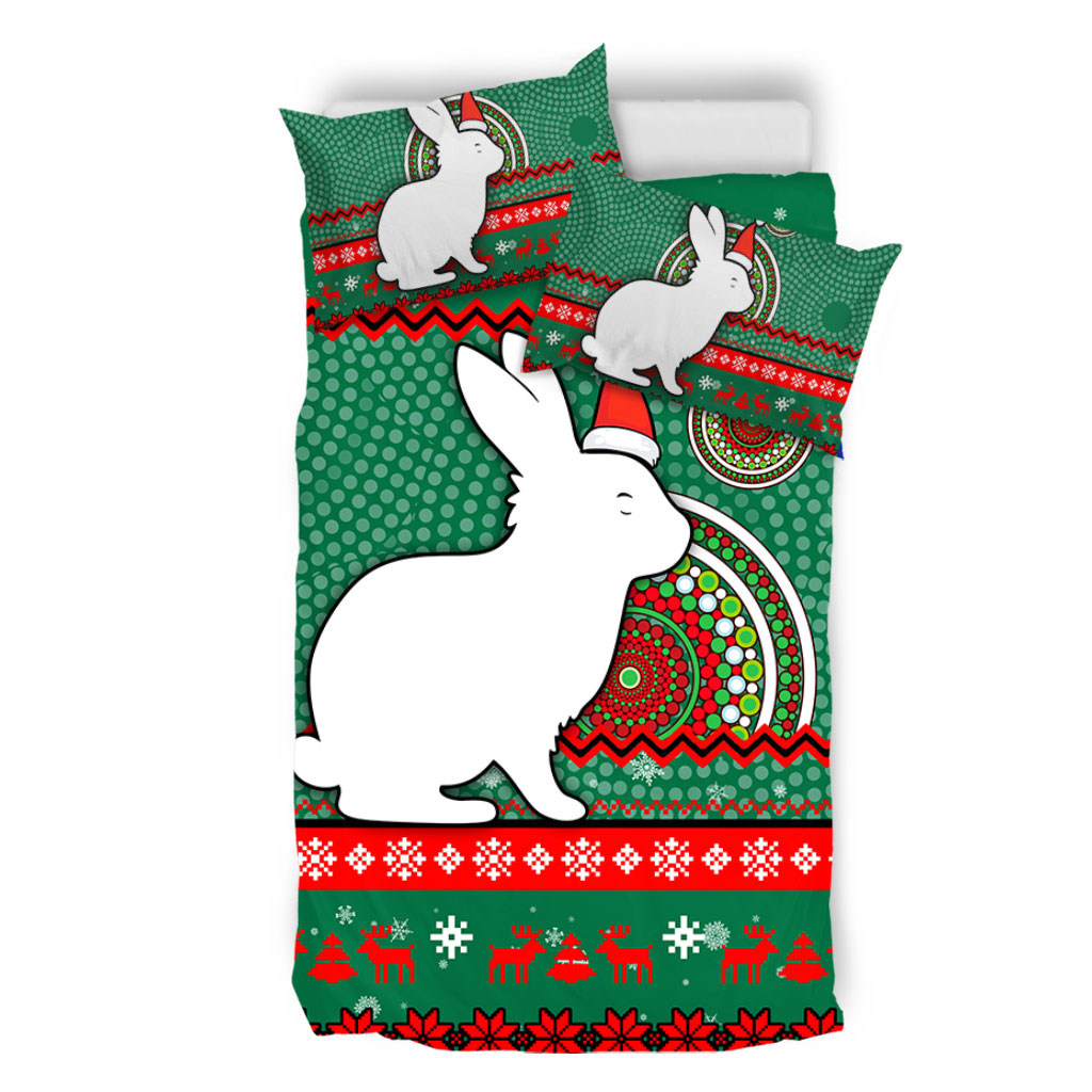 South Sydney Rabbitohs Bedding Set - Australia Ugly Xmas With ...