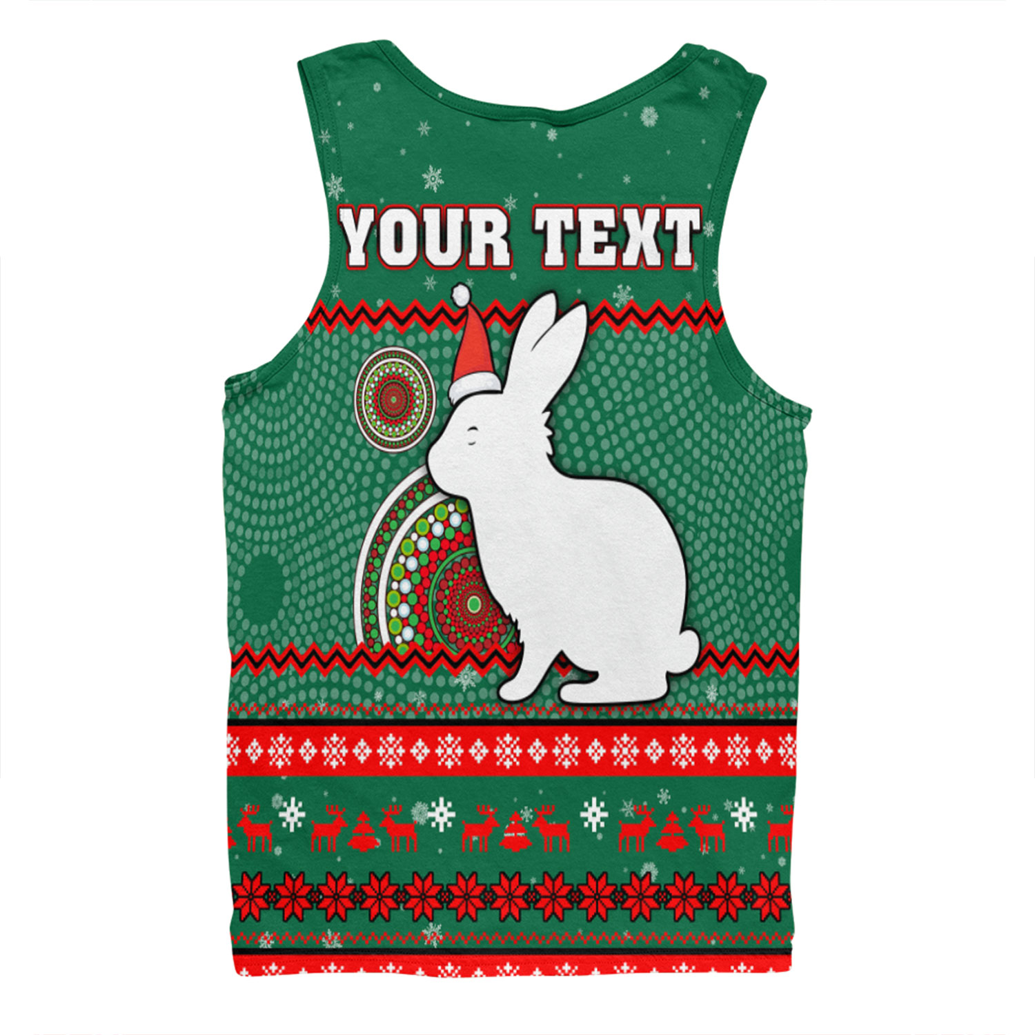 South Sydney Rabbitohs Custom Men Singlet - Ugly Xmas And Aboriginal ...