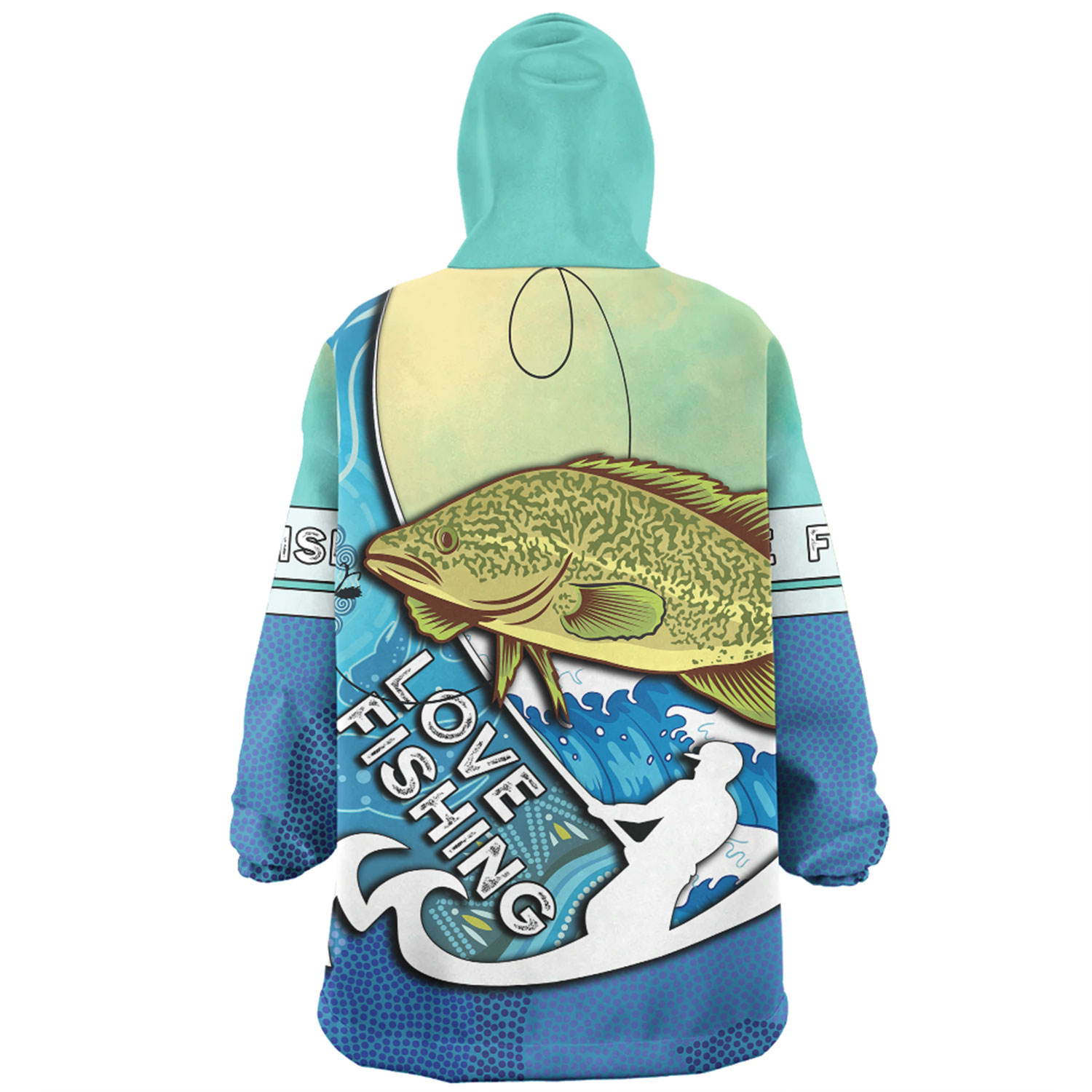 Australia Fishing Aboriginal Fishing Custom Snug Hoodie - Love Fishing ...