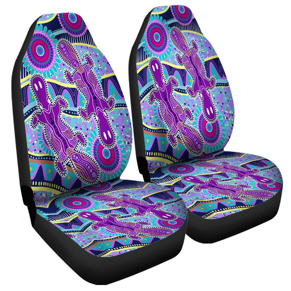 Australia Animals Platypus Aboriginal Car Seat Cover - Purple Platypus ...