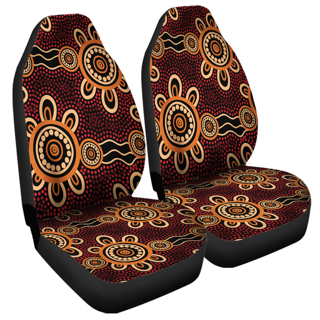 Australia Dot Painting Inspired Aboriginal Car Seat Cover - Aboriginal ...