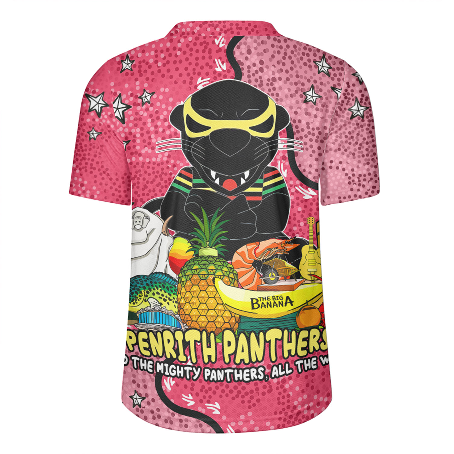 Penrith Panthers Custom Rugby Jersey - Australian Big Things (Pink ...