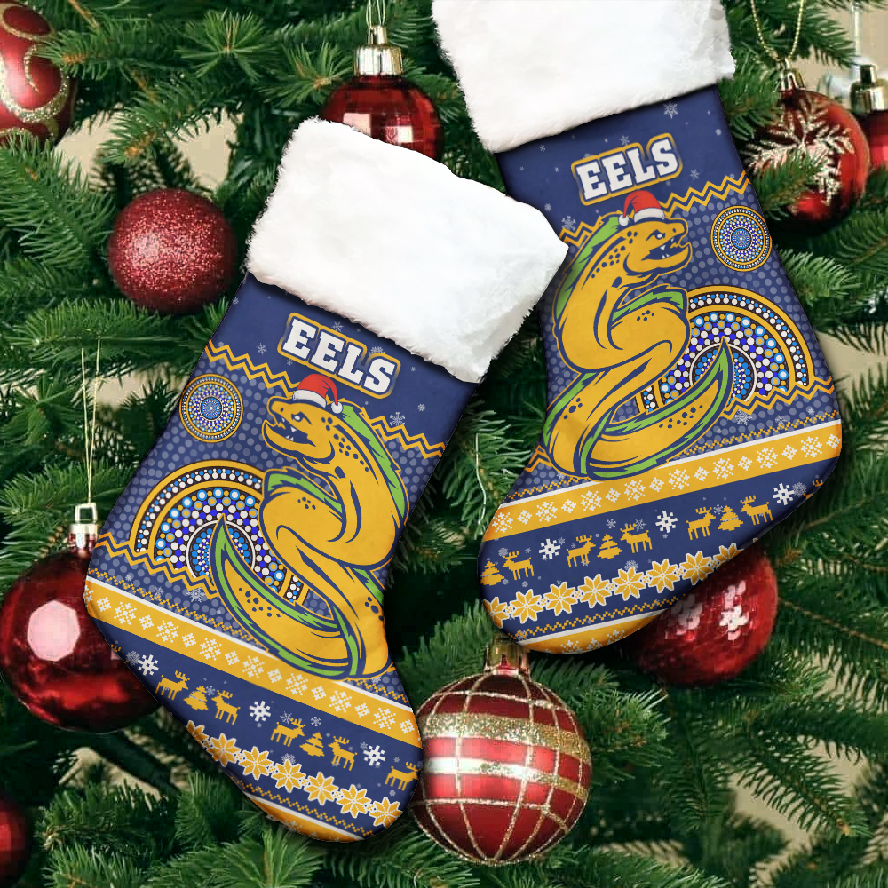 Parramatta Eels Christmas Stocking - Ugly Xmas And Aboriginal Patterns ...