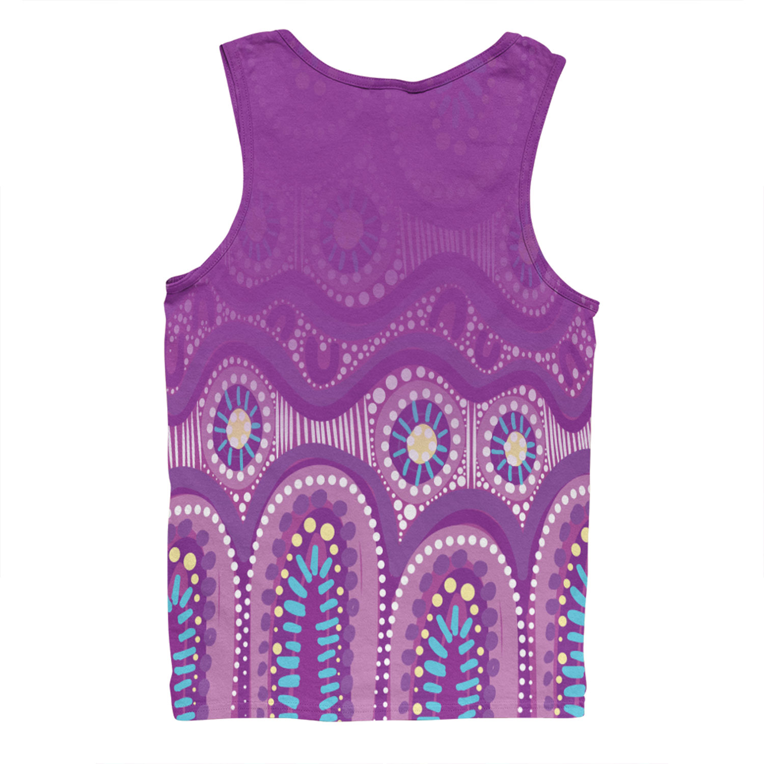 Australia Aboriginal Custom Men Singlet - Purple Aboriginal Dot Men Singlet