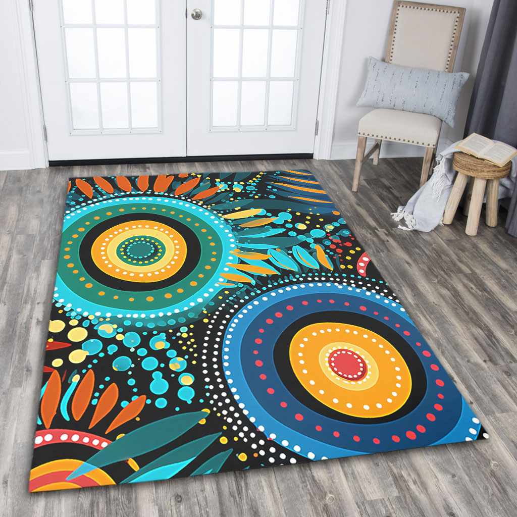 Australia Aboriginal Area Rug - Traditional Australian Aboriginal ...
