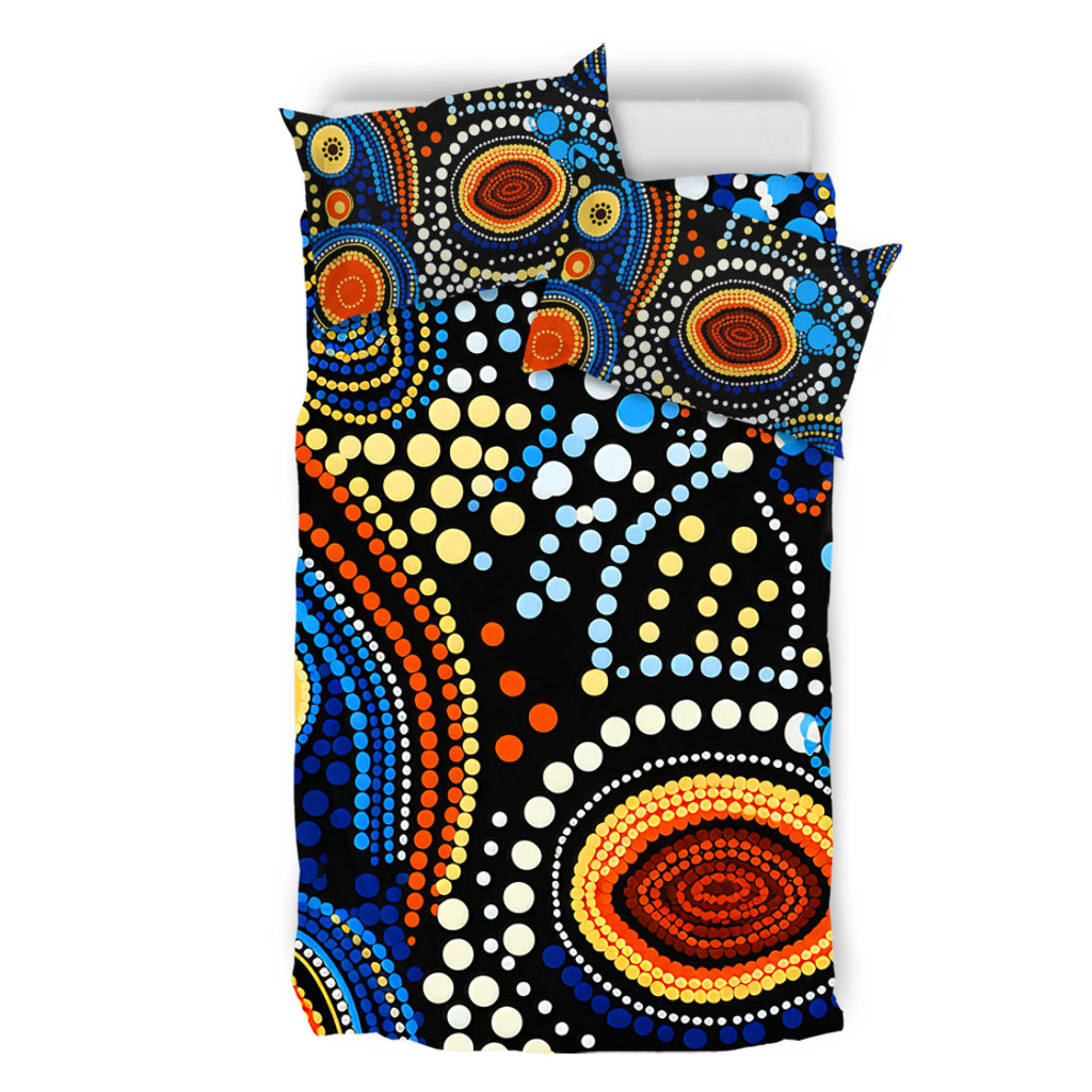 Australia Aboriginal Bedding Set - Aboriginal Dreamtime Art Pattern ...