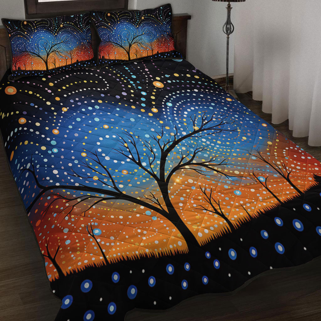 Australia Aboriginal Quilt Bed Set - Australian Dreamtime Story Of A ...