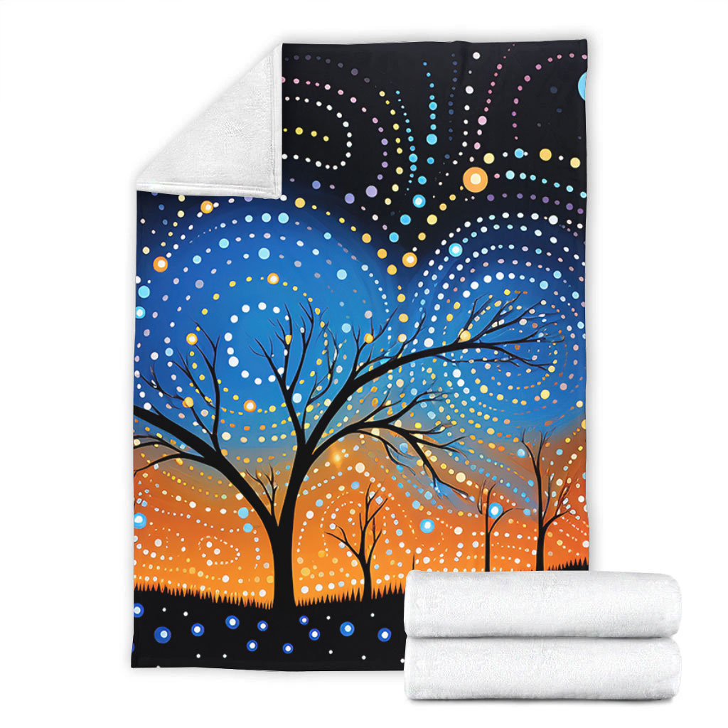 Australia Aboriginal Blanket - Australian Dreamtime Story Of A Night ...