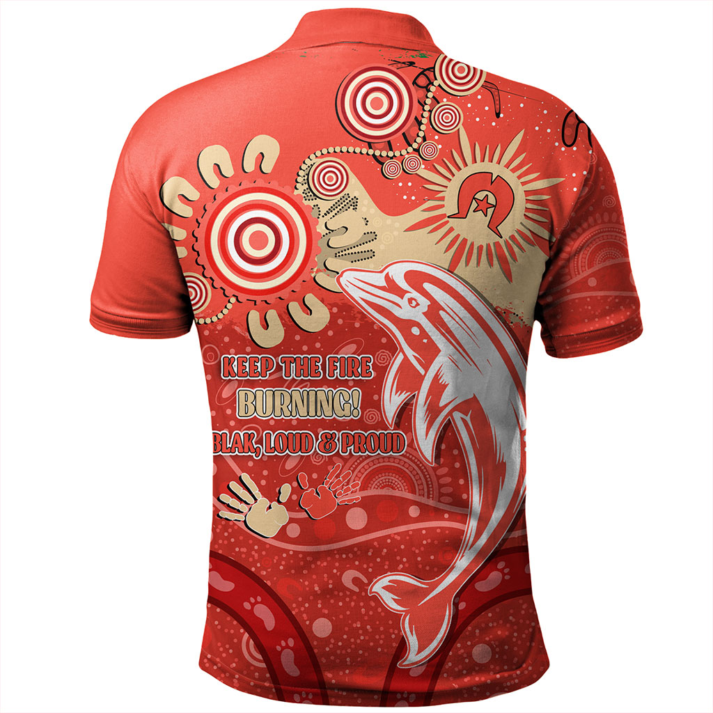 Redcliffe Dolphins Polo Shirt Aboriginal Indigenous Naidoc Week ...