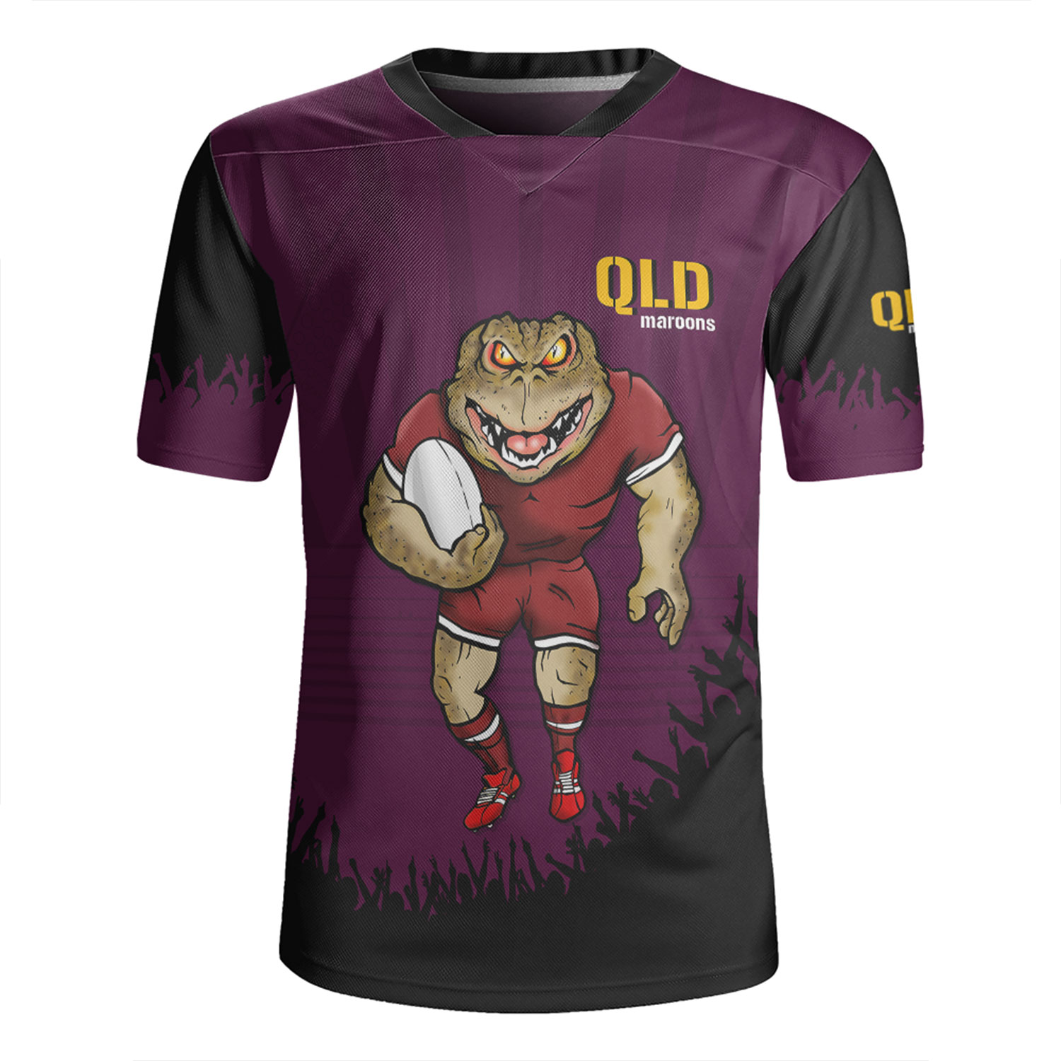 Queensland Maroons Rugby Jersey Custom State Of Origin 2024 Go Mighty ...