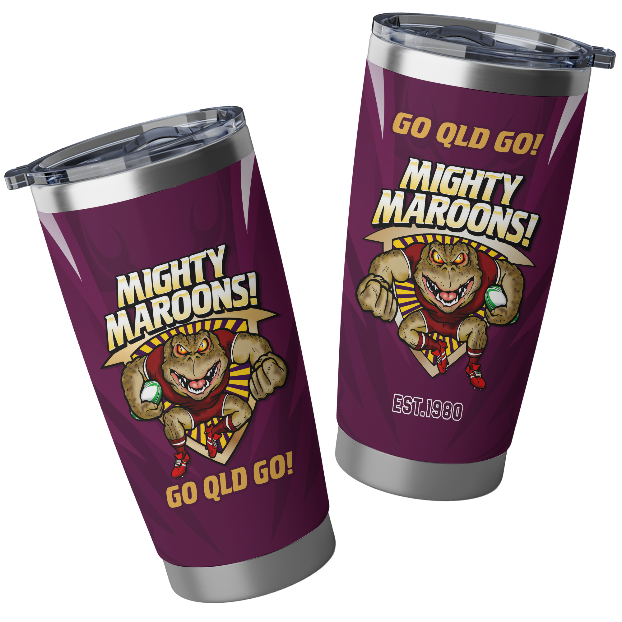Queensland Maroons Tumbler Custom State Of Origin 2024 Passionate Fan ...