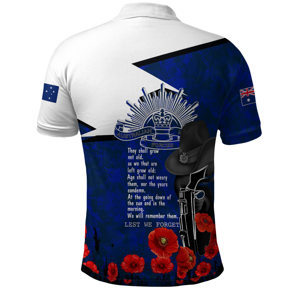 Australia Polo Shirt Anzac Lest We Forget