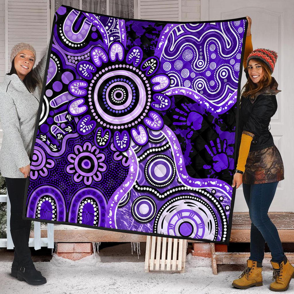 Indigenous Australian Aboriginal Quilt Aboriginal Dot Art Painting ...