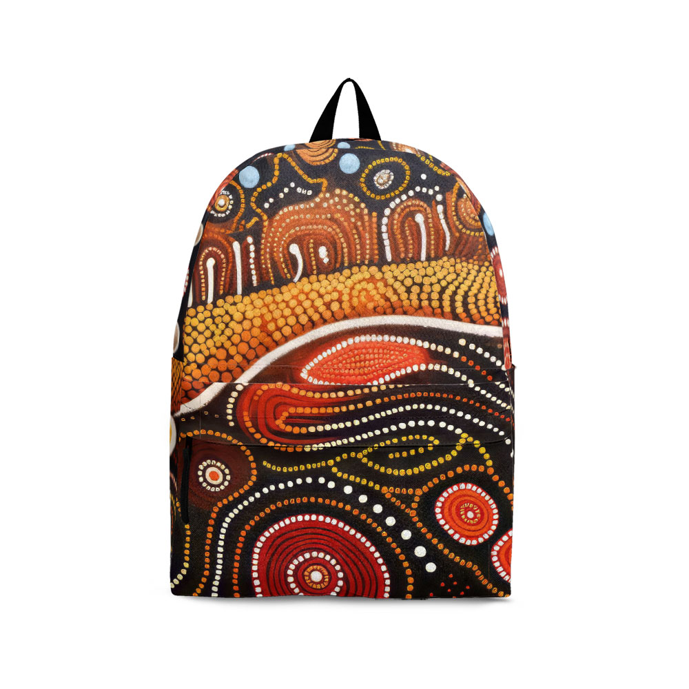 Indigenous Australian Aboriginal Backpack Aboriginal Red Earth Journey ...